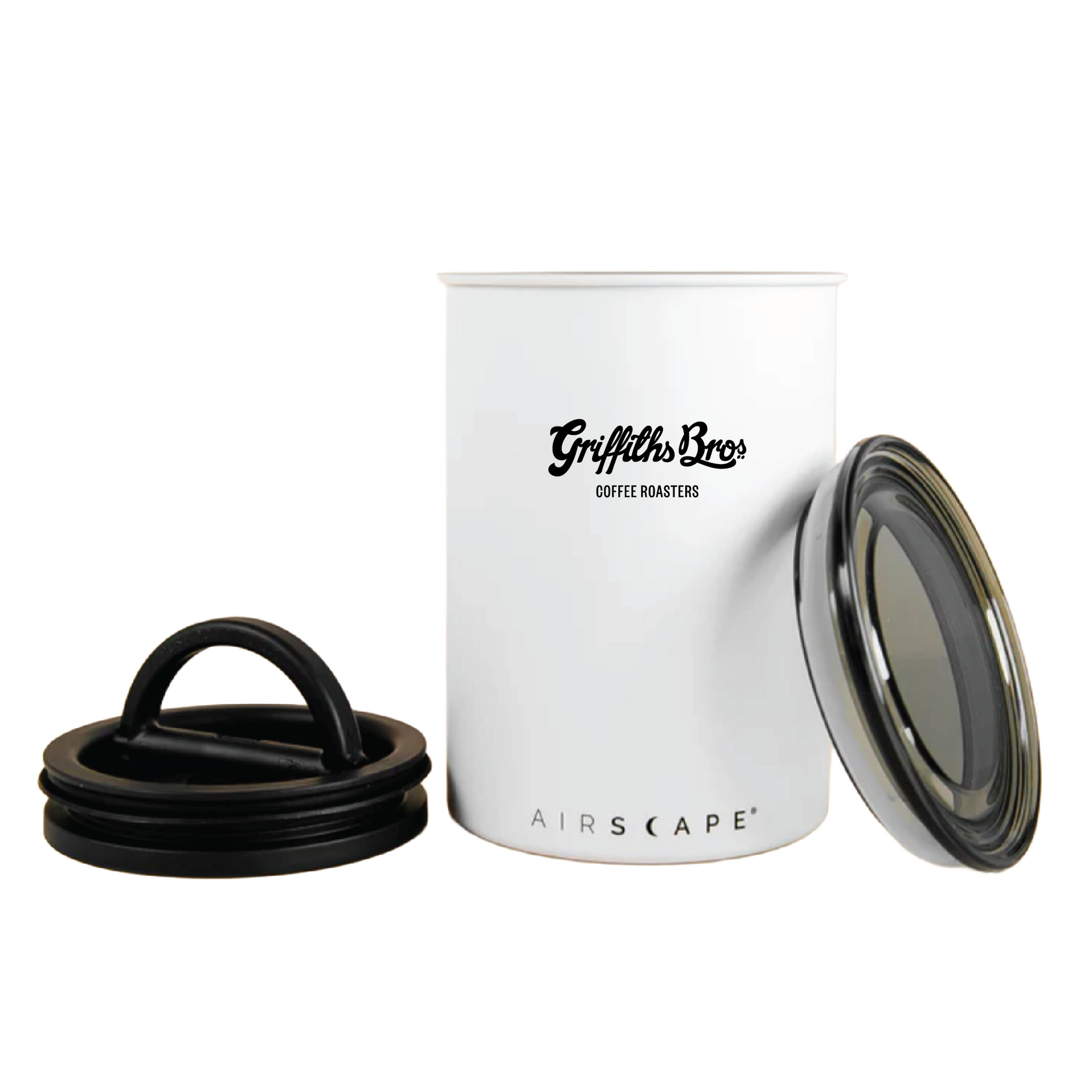 Airscape Canister White 500g – Griffiths Bros. Coffee Roasters